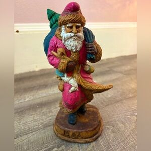 Holiday | Vintage 196 Pink Santa Claus Figurine | Poshmark